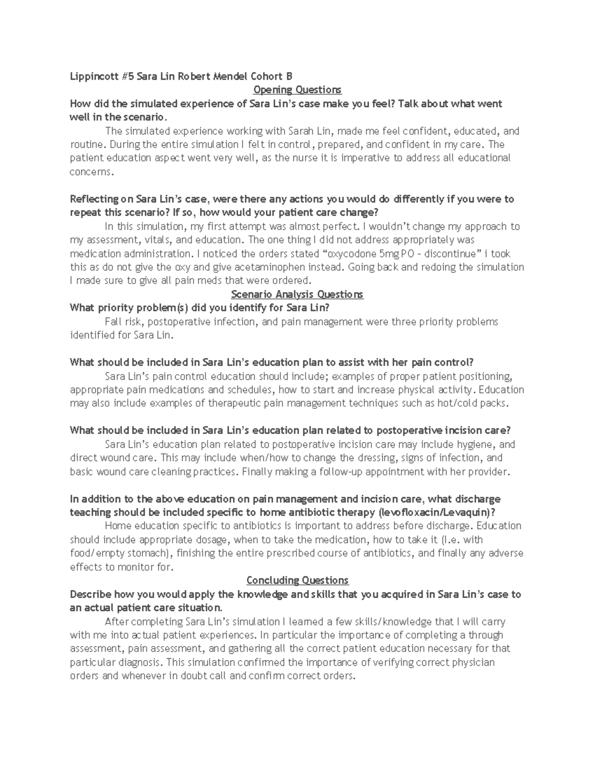 Lippincott 5 Sara Lin - Lippincott #5 Sara Lin Robert Mendel Cohort B ...