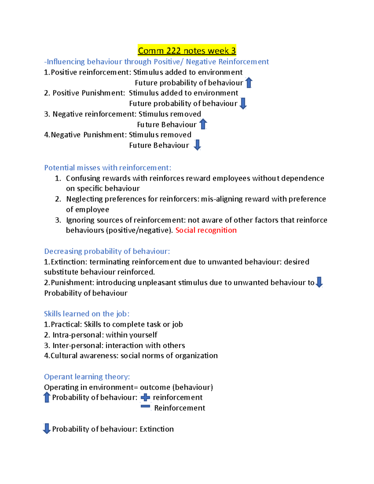 Comm 222 notes week 3 - Comm 222 notes week 3 -Influencing behaviour ...