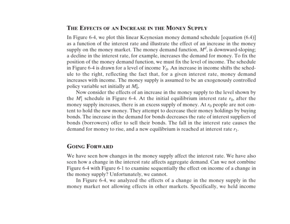 THE Effects OF AN Increase IN THE Money Supply - MACRO ECONOMICS - Studocu
