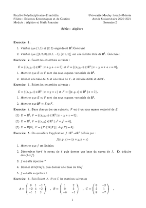 Polynômes - Résumé de cour d'algèbre 1 + Applications - 20 M a t h é m ...