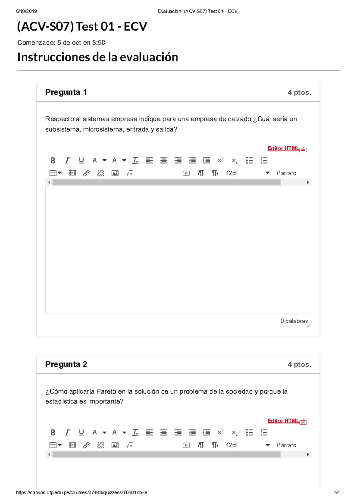 Evaluacion ACV S07 Test 01 ECV pdf - (ACV-S07) Test 01 - ECV Comenzado ...