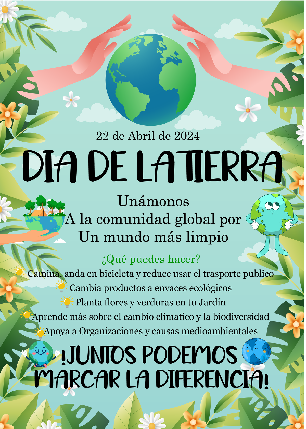 Afiche DIA DE LA Tierra CYT - Comunicación Corporativa - 22 de Abril de ...