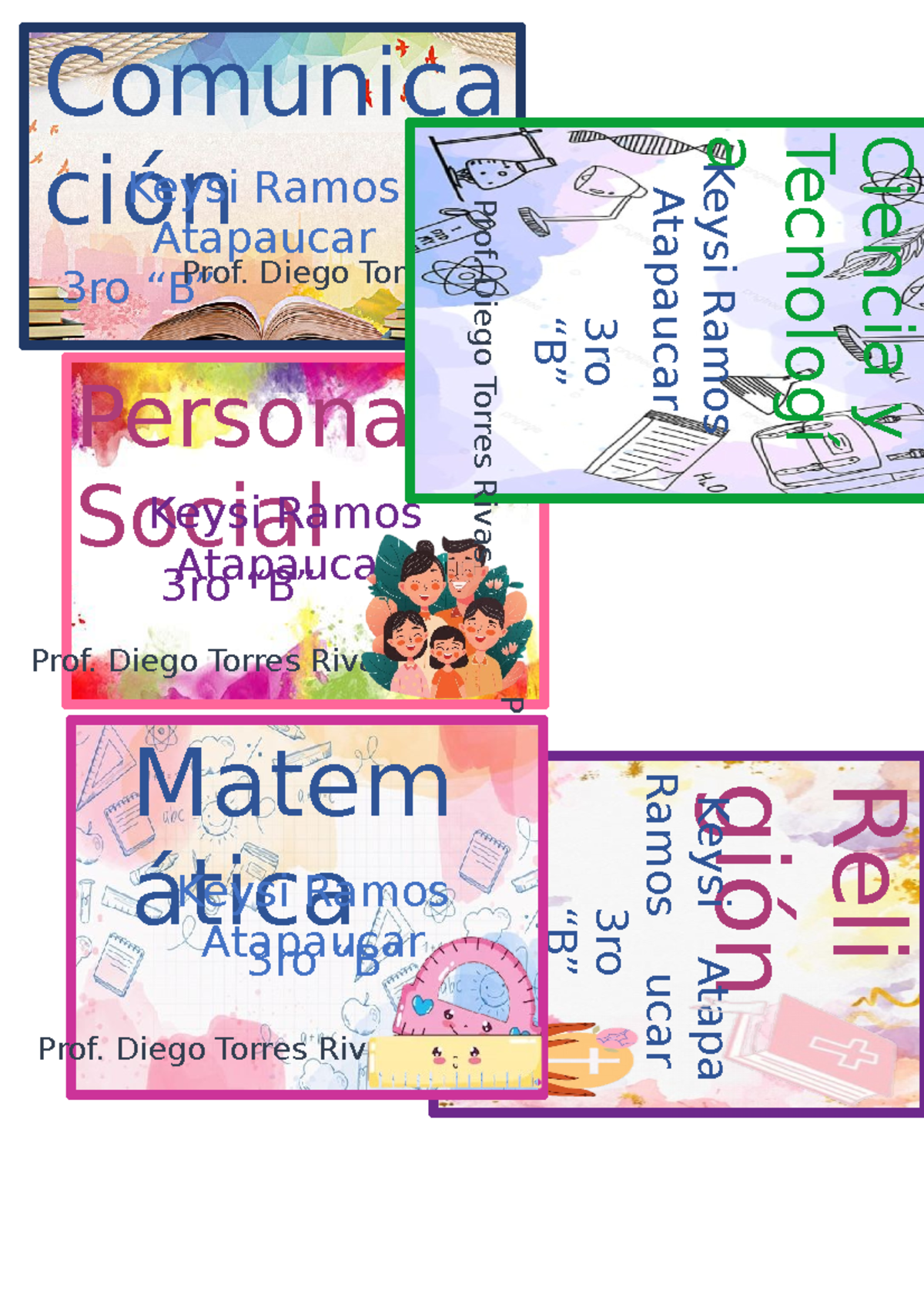 Stiker Cuadernos Keysi - Comunica ción Keysi Ramos Atapaucar 3ro “B ...