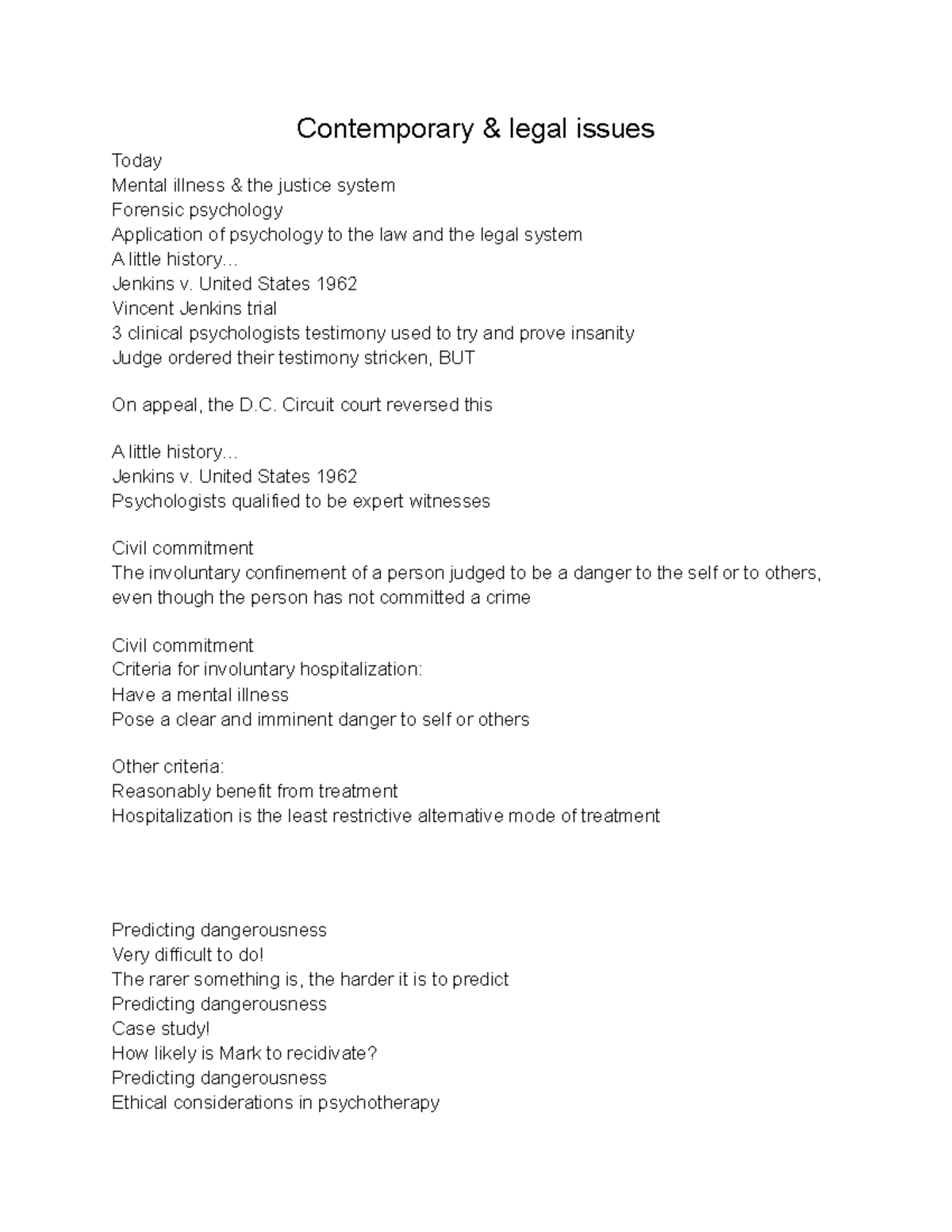 Contemporary and legal issues - Contemporary & legal issues Today ...
