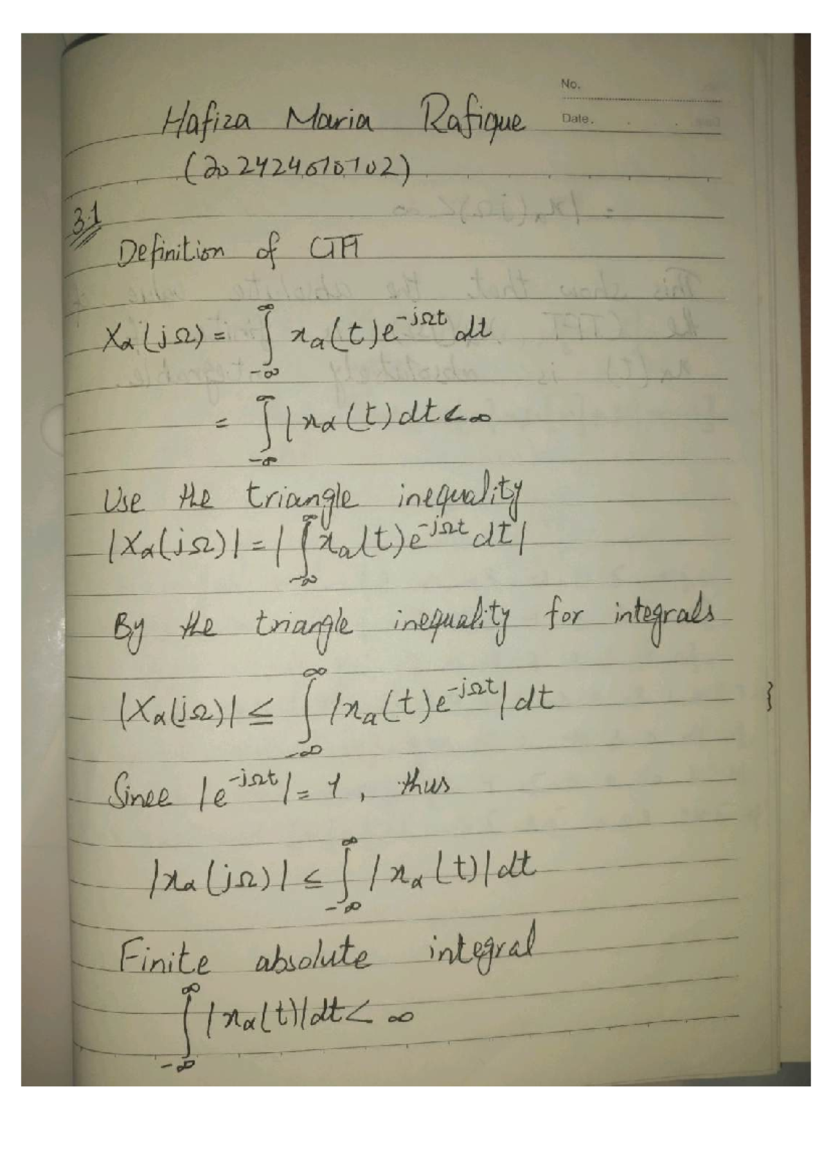 Digital Signal Processing Assignment 2 202424010102 No Hafiza Maria Rafique Date 