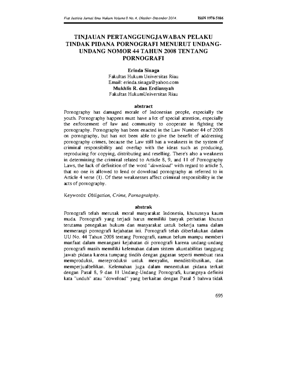 317-Article Text-949-4-10-2015 1117 - Fiat Justisia Jurnal Ilmu Hukum ...