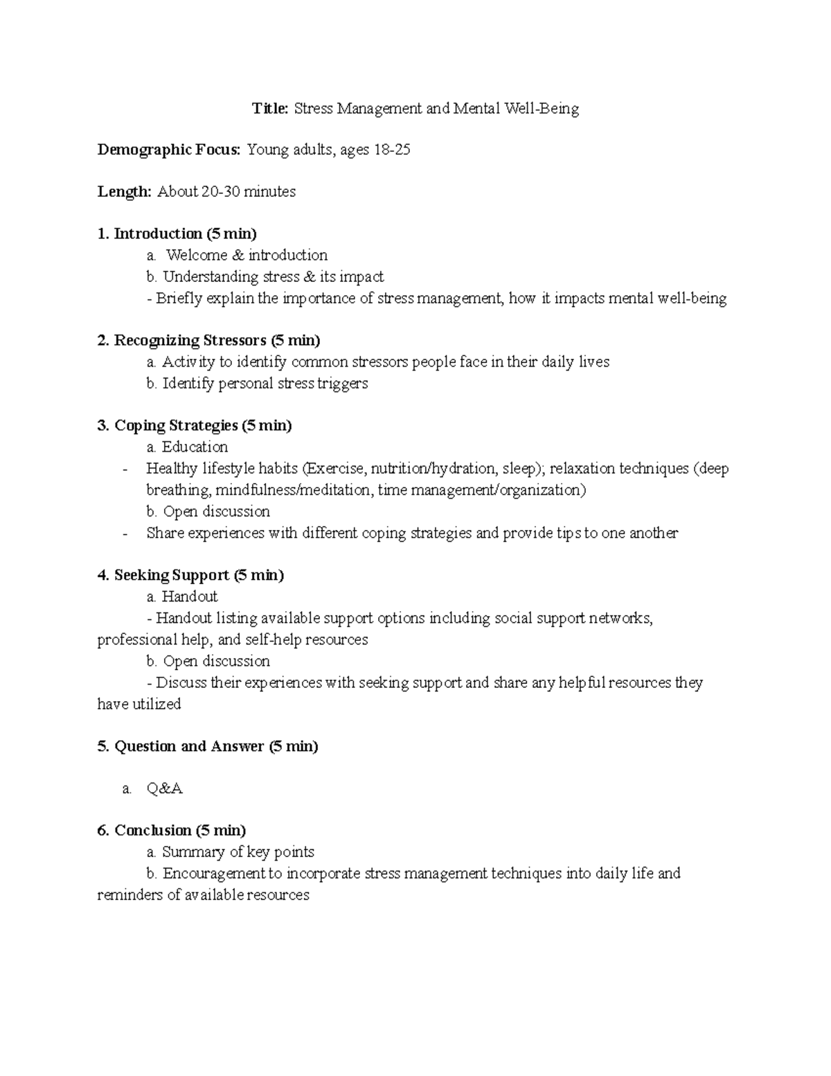 Health Promotion Health & wellness assignment/presentation - Title ...