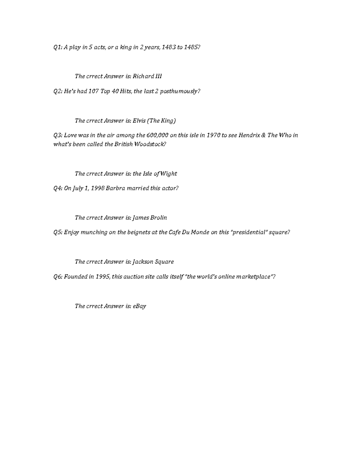 4 Chapter Summary for IFVN - Q1: A play in 5 acts, or a king in 2 years ...