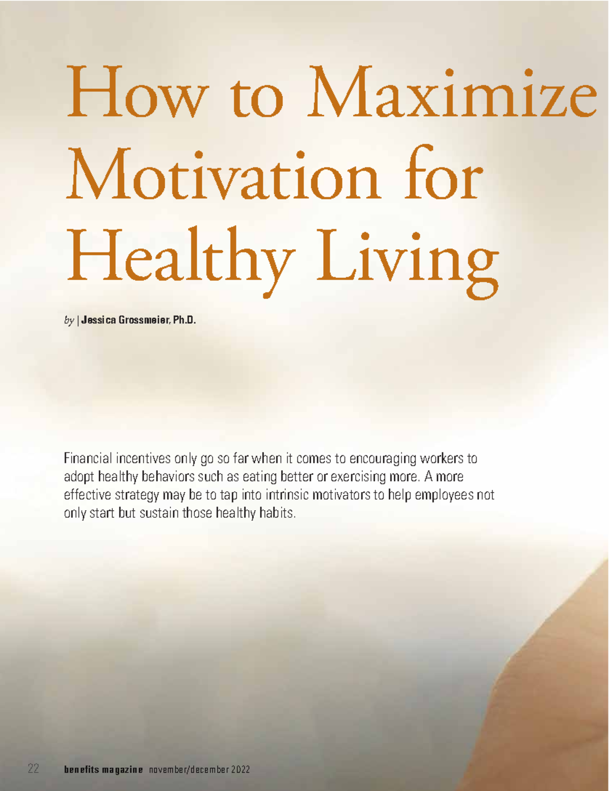 How to Maximize Motivation for Healthy Living Employee. - 22 benefits ...