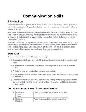 BBA 1st Year-Communication Skills Notes (NEP)-Prof. Shraddha Sengar ...