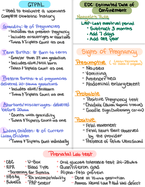 OB Content 2 - Maternal/ child nursing - OB content Exam 2 Cross eyed ...
