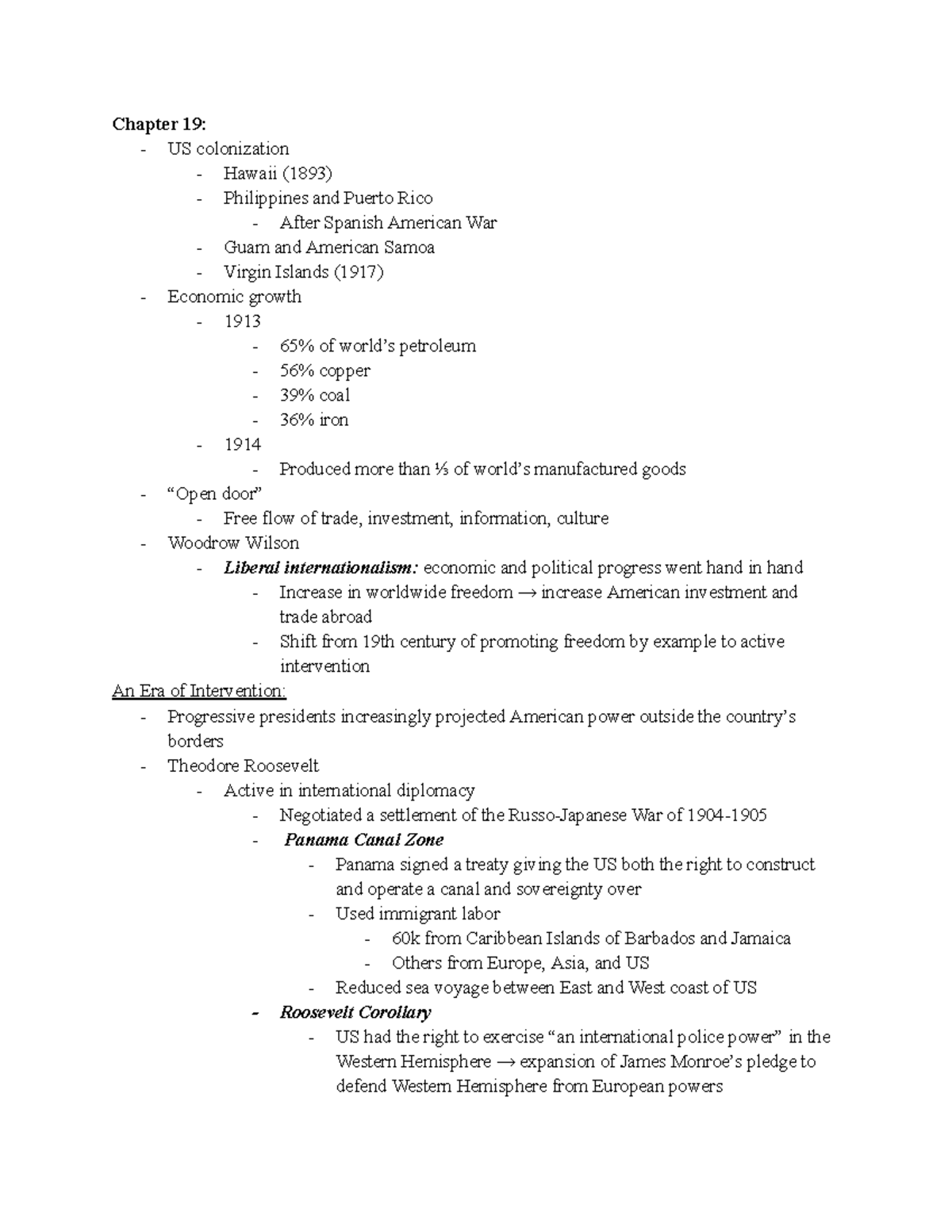 Apush Unit 7 chapter 19 - Chapter 19: - US colonization - Hawaii (1893 ...