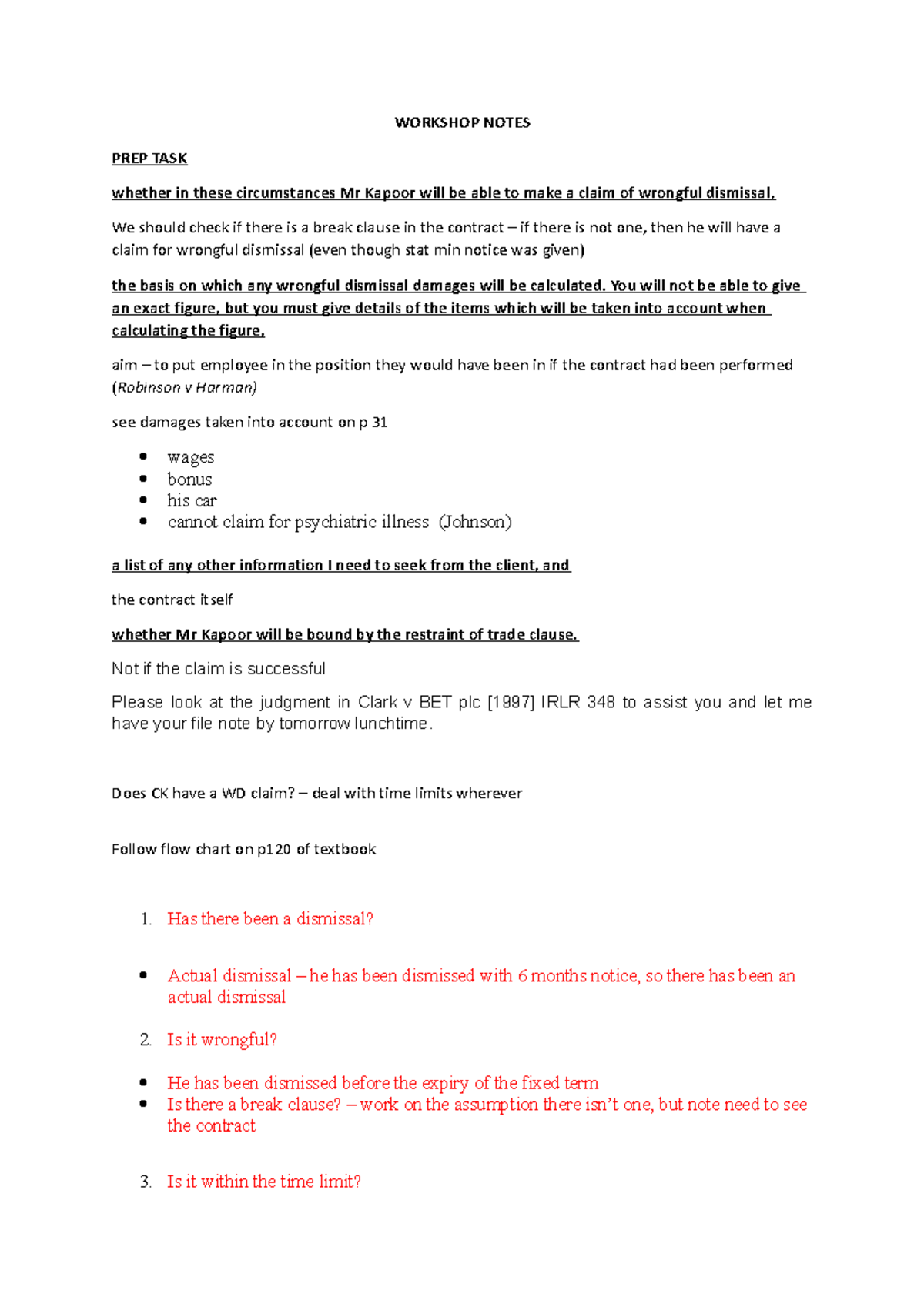 02 Workshop Notes - ELaw 2021 - Studocu