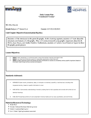 Unit 3, Week 1 Tasks 2 - Lesson Plan overview: Unit 3 - Stargazing ...