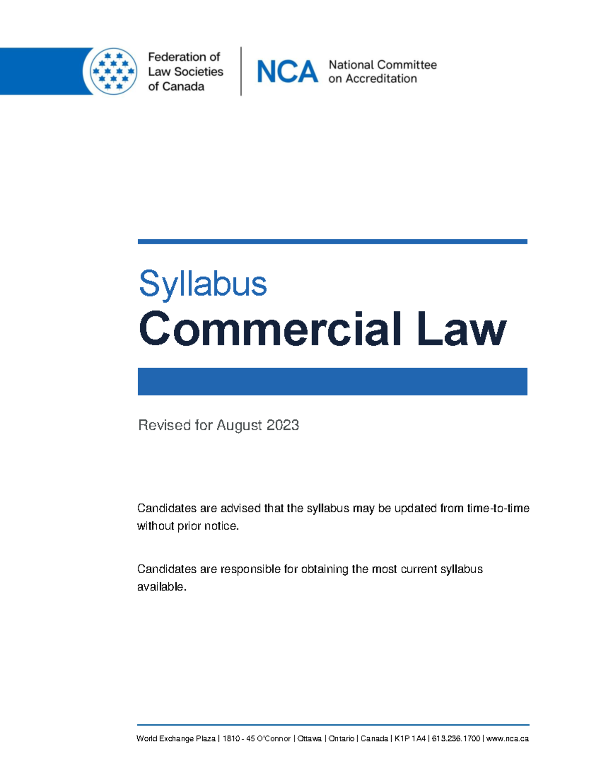 Commercial-Law-Aug2023 - World Exchange Plaza | 1810 ‑ 45 O’Connor ...