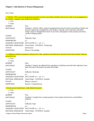 Project Management MCQ With Answer - (A) Project (B) Process (C ...