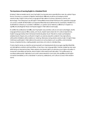 The Challenges of Learning English as a Second Language - One of the ...