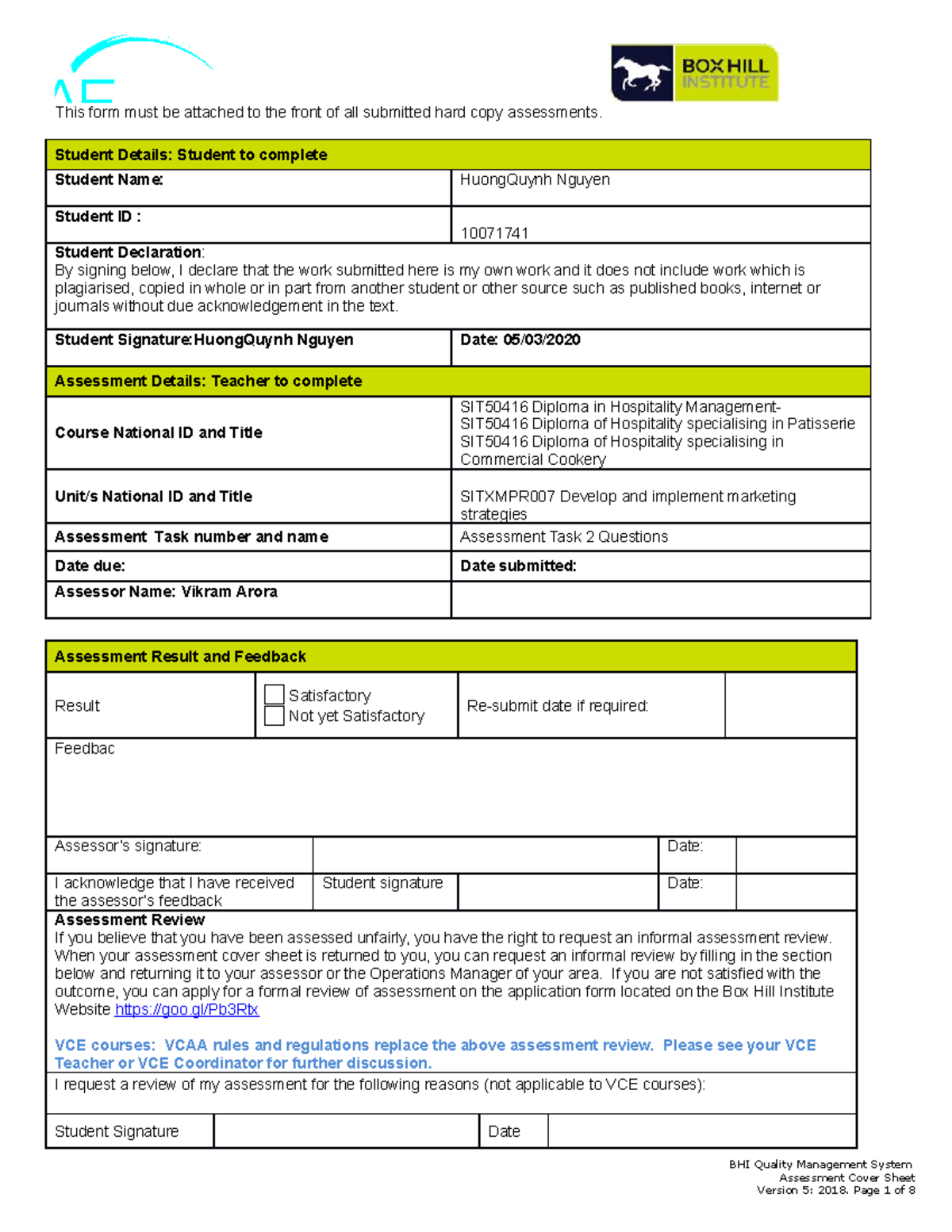 453768244-develop-assessment-2-docx - This form must be attached to the ...