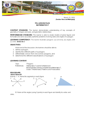 Lesson PLAN IN Mapeh 9- CSE Integration - LESSON PLAN IN MAPEH 9- QUARTER 4 I. Learning ...