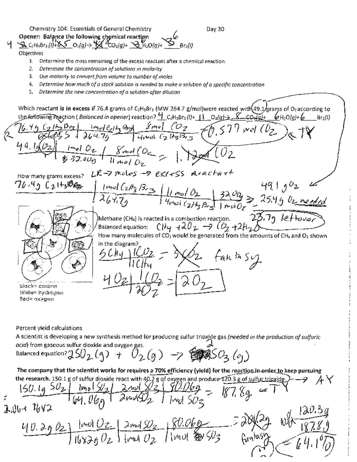 Day 30 completed notes Sp23 - CHM 104 - Studocu