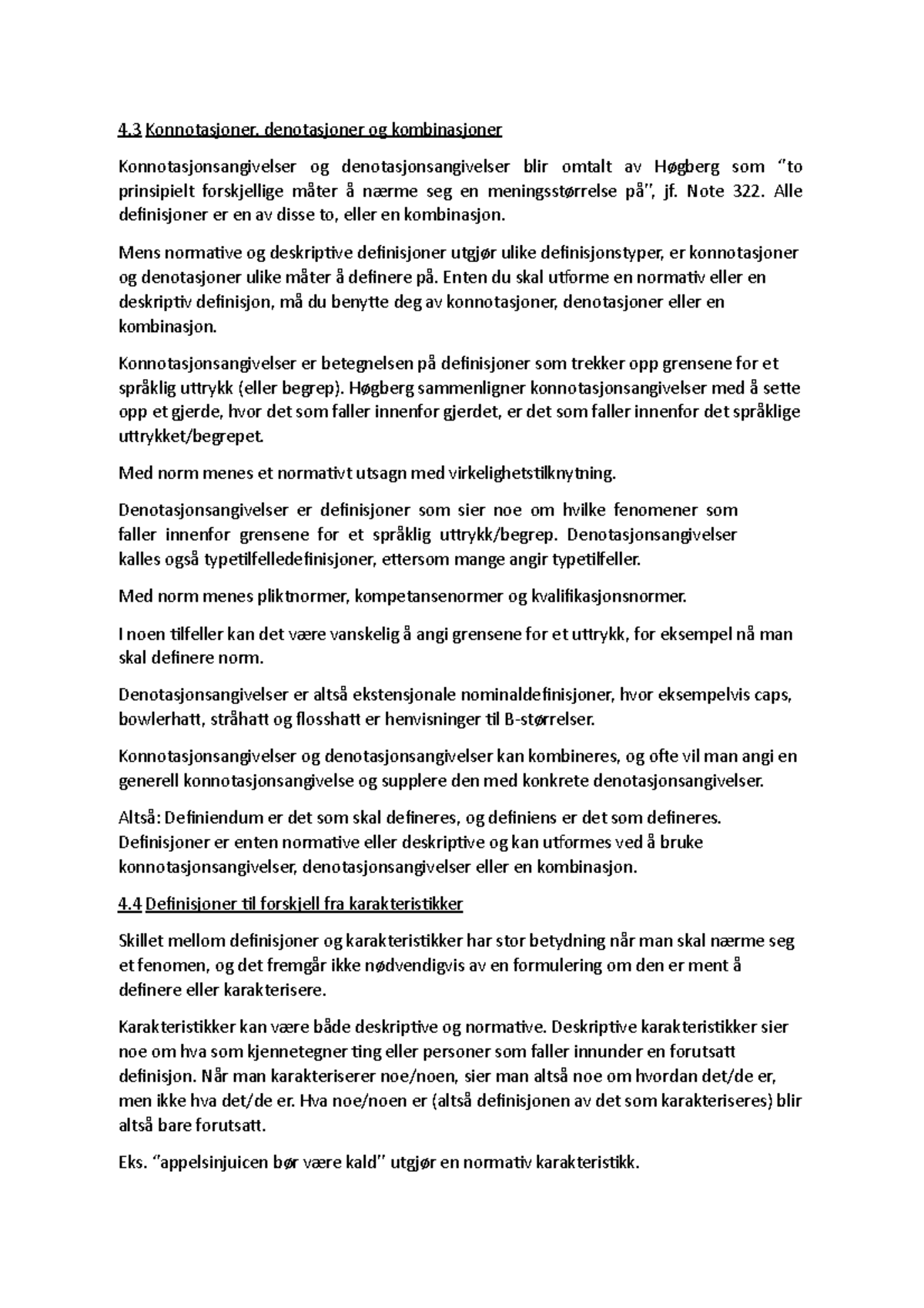 Exfac - Oppsumering DEL 31 - 4 Konnotasjoner, denotasjoner og ...