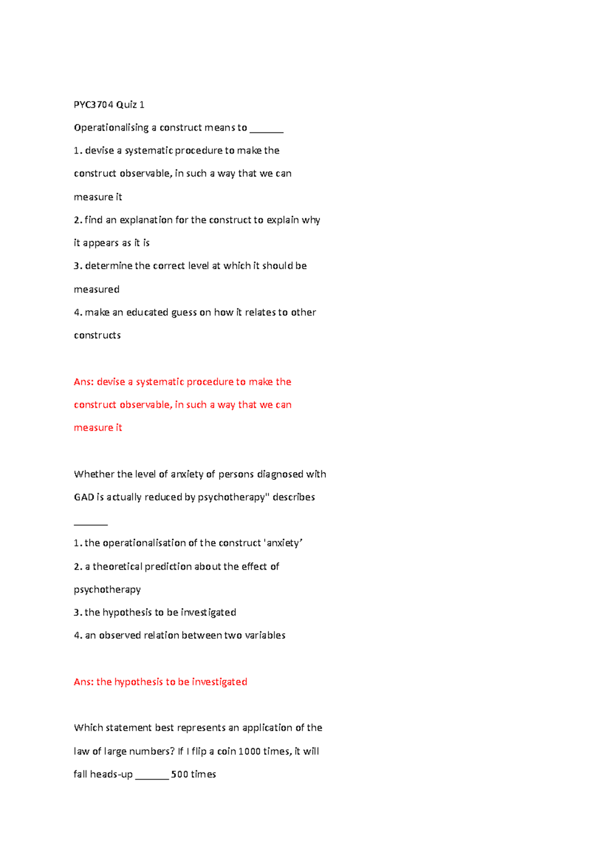 PYC3704 Quiz 1 - QUESTIONS AND ANSWERS - PYC3704 Quiz 1 ...