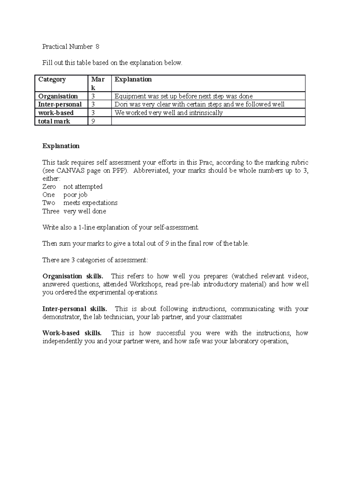 PPP form to fill out - PPe form - Practical Number 8 Fill out this ...