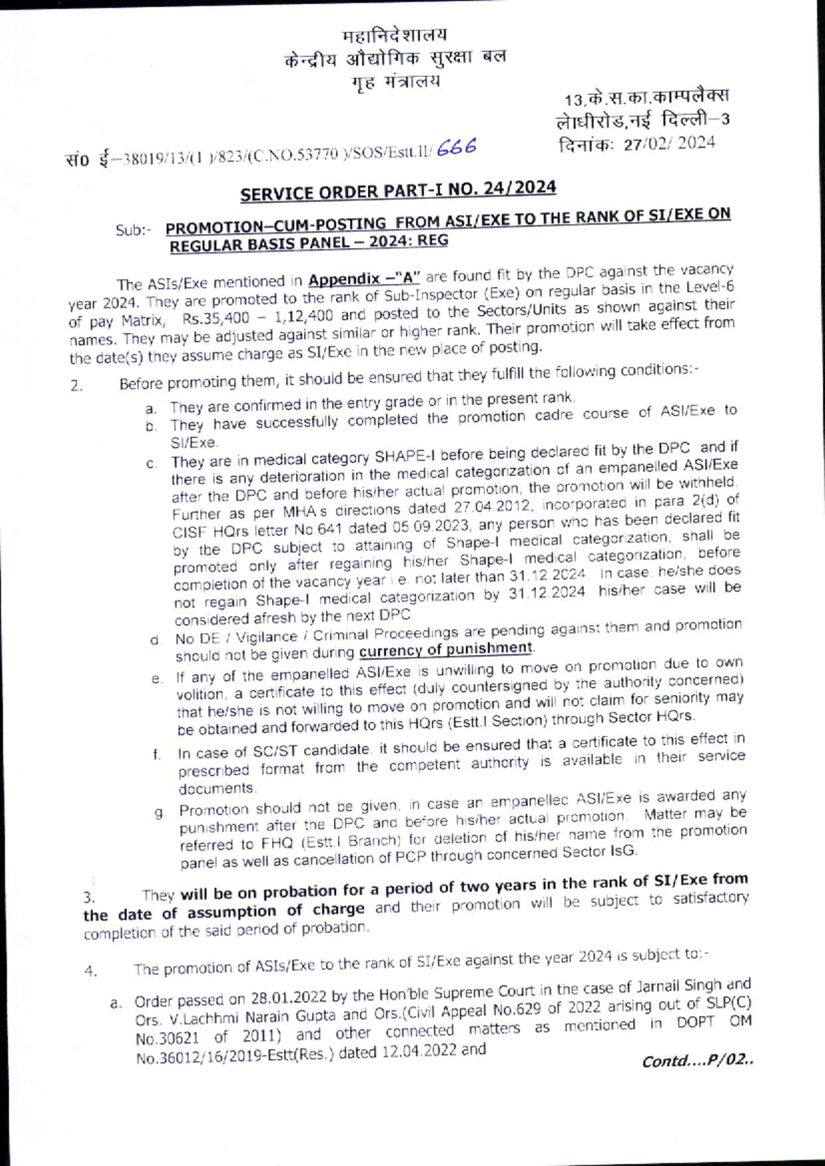 PCP - ASI EXE TO SI EXE (SO NO.242024 DTD 27 - qtrFrlsnffi '.i-dfq 3 ...