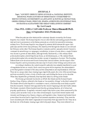 Democracy Journal Entry Format and Guide - JOURNALS (10-to-12 x 1 pager ...