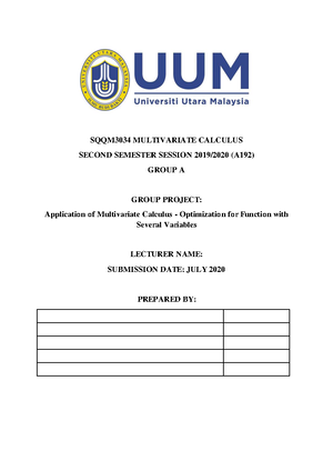 Chapter 1.3 area and arclength - Multivariate Calculus - UUM - Studocu