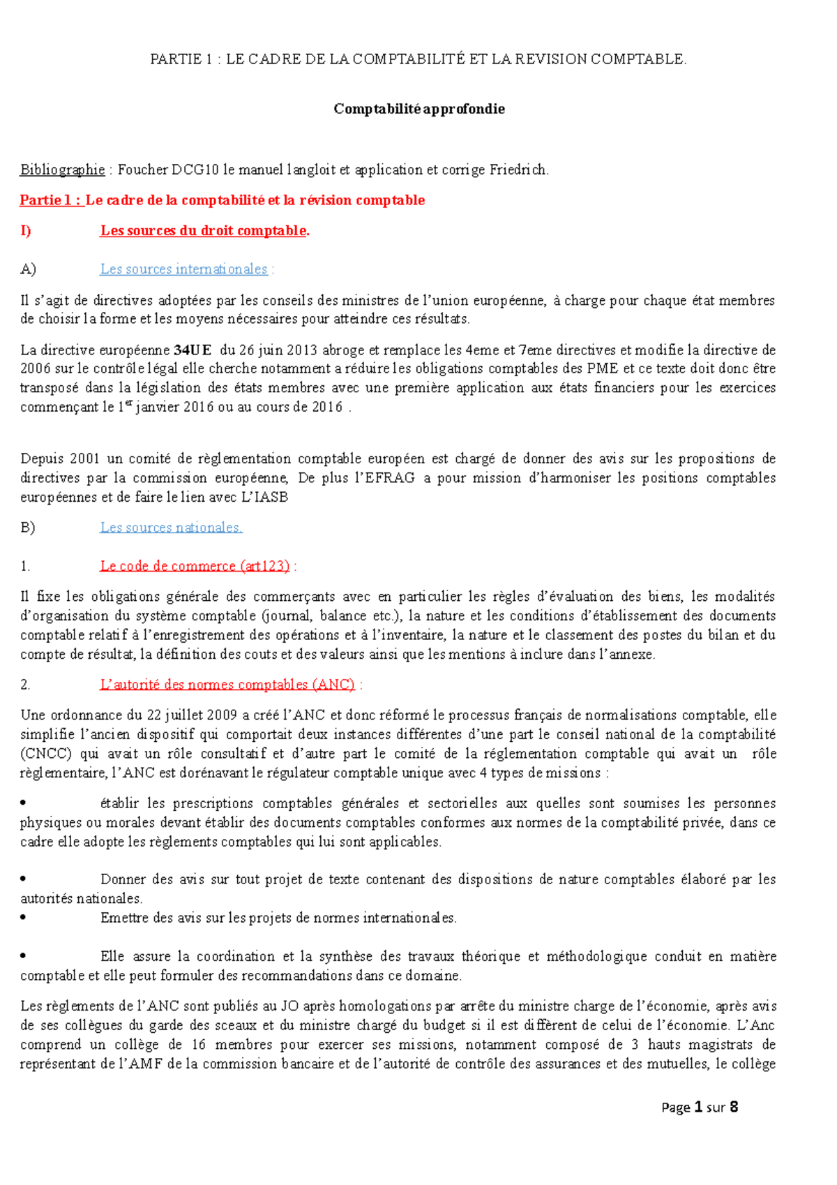 Partie 1 - LE Cadre DE LA Comptabilité ET LA Revision Comptable ...