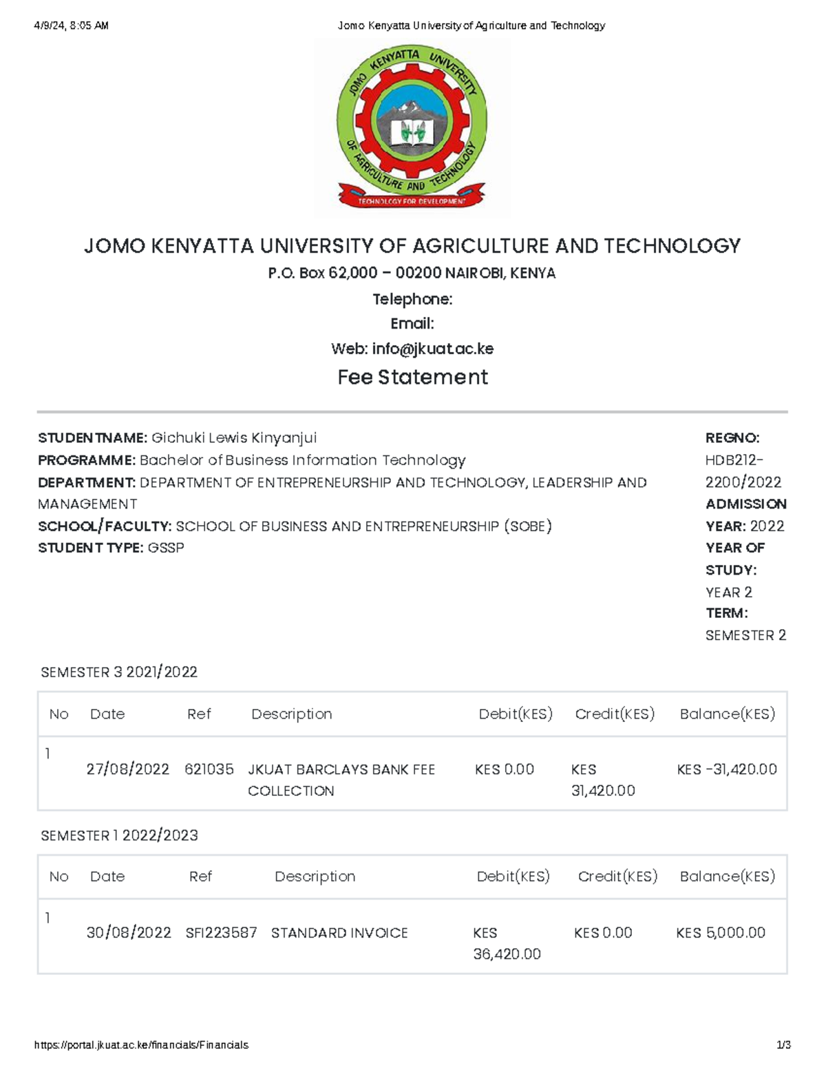 Jomo Kenyatta University of Agriculture and Technology - jkuat.ac ...