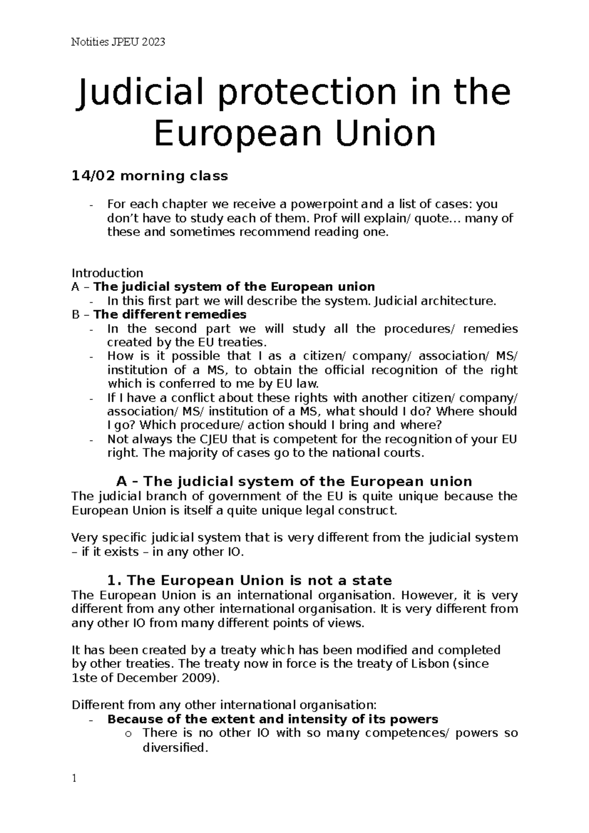 Judicial protection in the European Union - Judicial protection in the ...