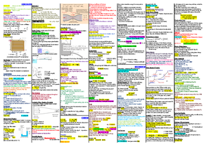 PHSI191 sheet 1 - PHSI 191—Formula sheet Common maths formulas and hacks (quadratic eq. type 1 ...