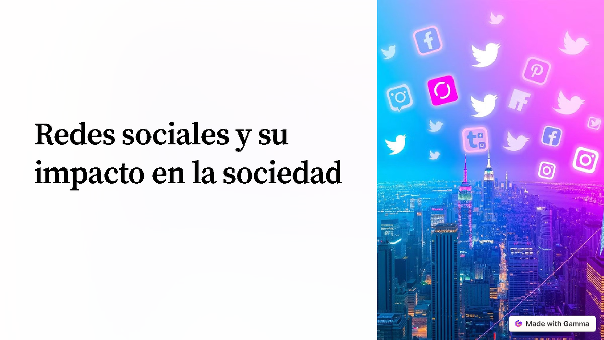 Redes sociales y su impacto en la sociedad - Redes sociales y su ...