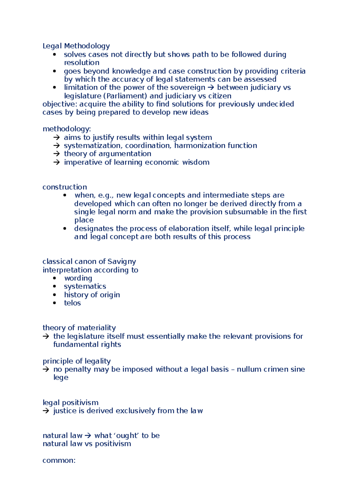 Legal Methodology - WS 2021 - Legal Methodology solves cases not ...