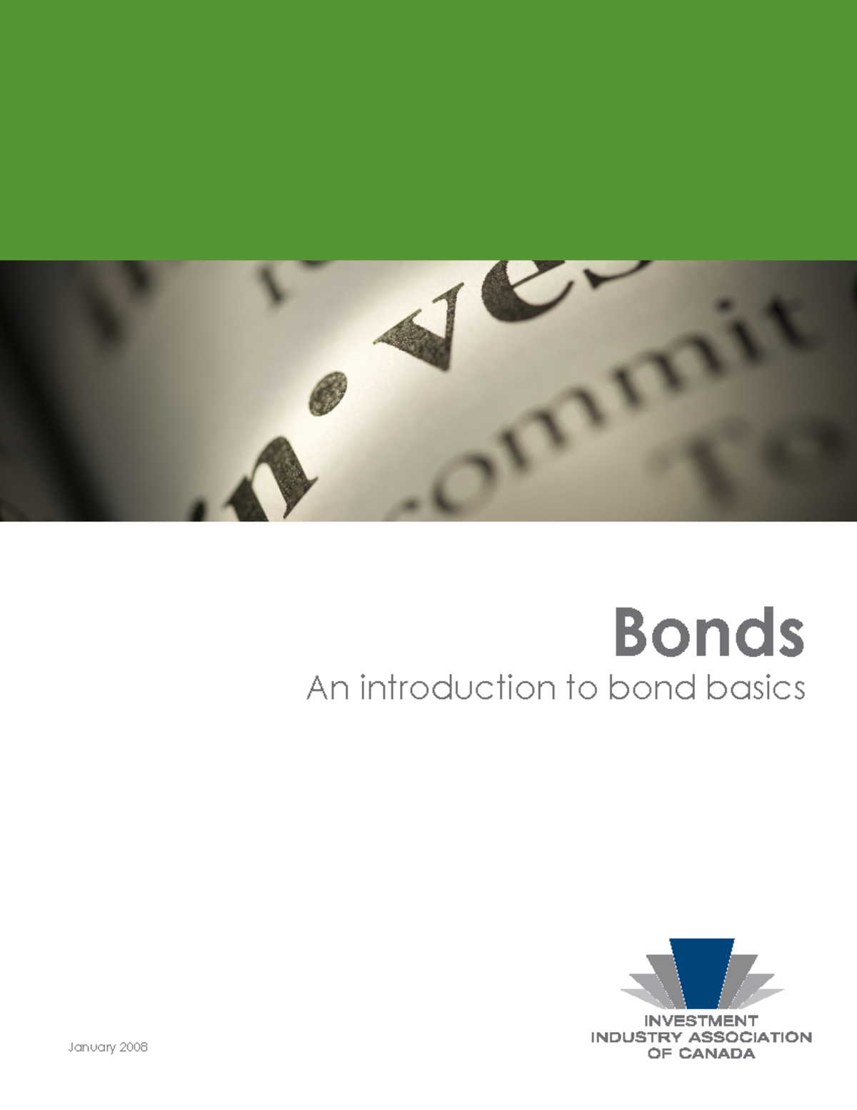 An introduction to bond basics - Bonds An introduction to bond basics ...