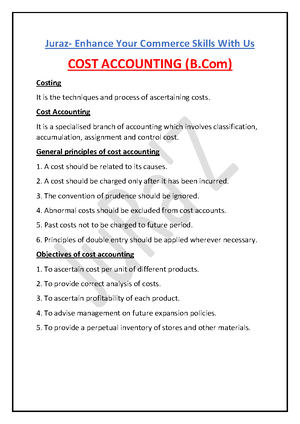 Cost Accounting Definition and Types With Examples - Cost Accounting ...