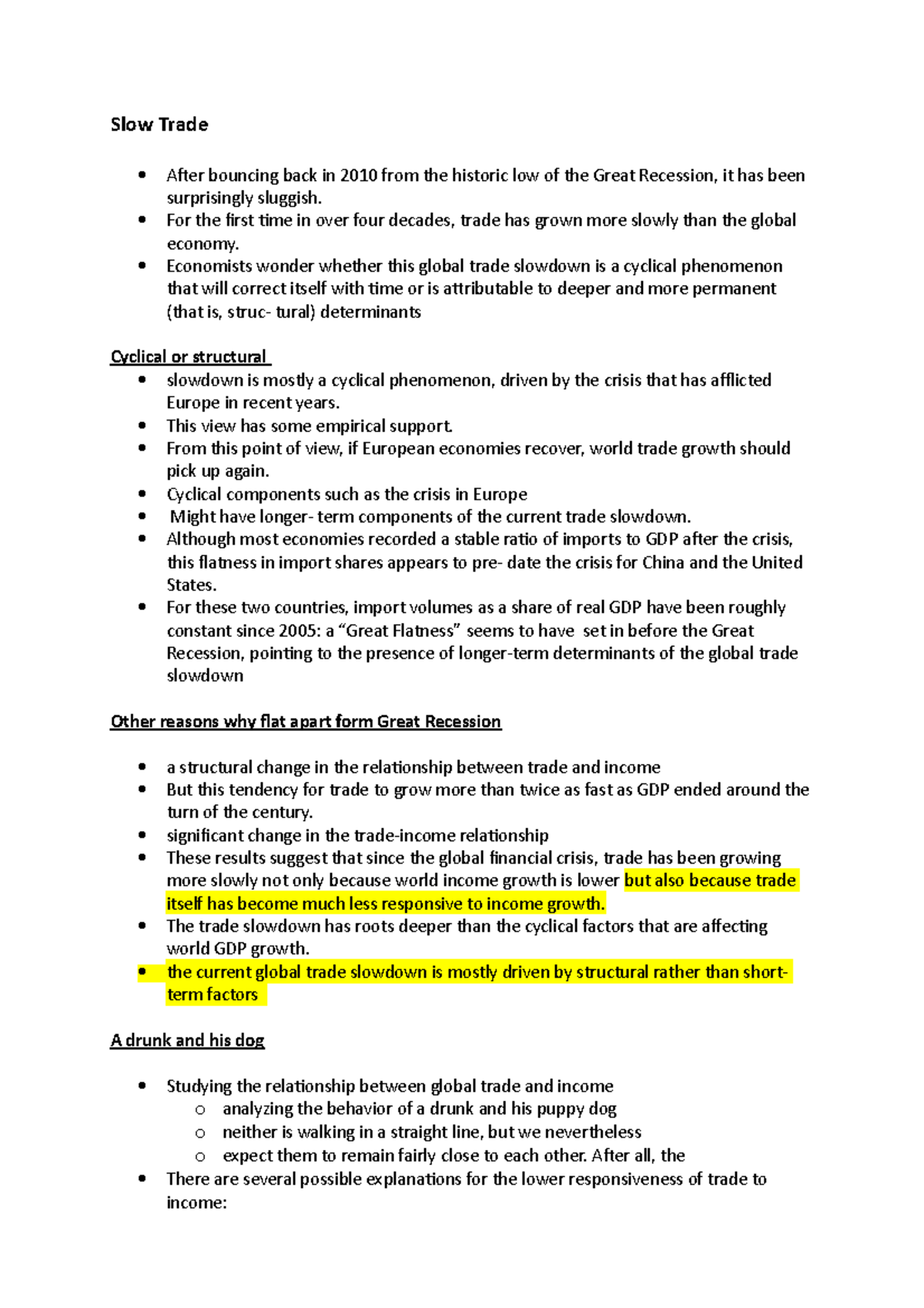 Slow Trade - Slow Trade After bouncing back in 2010 from the historic ...