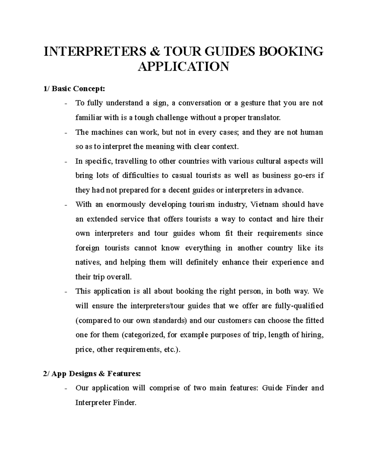 Interpreters & Guides Booking App - INTERPRETERS & TOUR GUIDES BOOKING ...