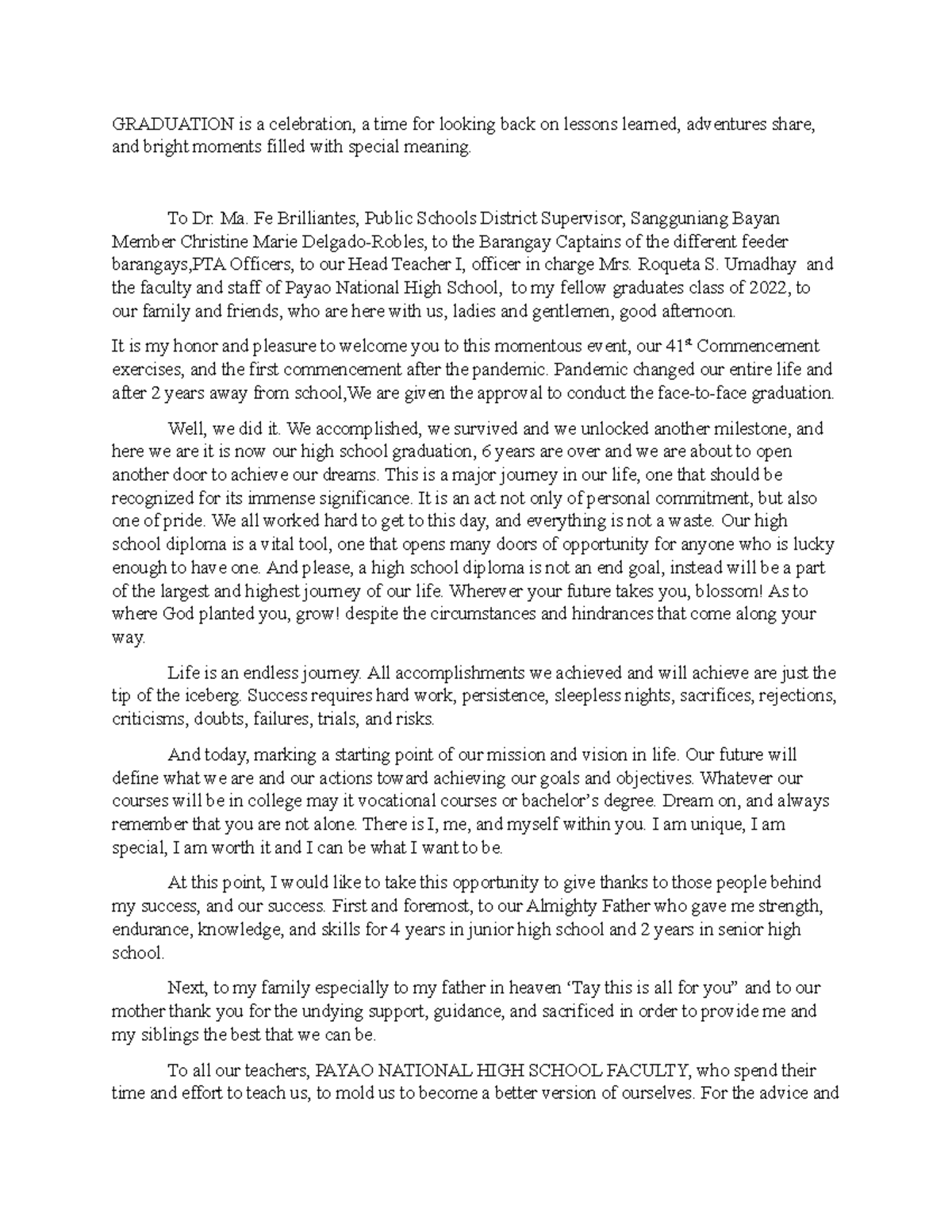 Graduation-a-celebration - GRADUATION is a celebration, a time for ...