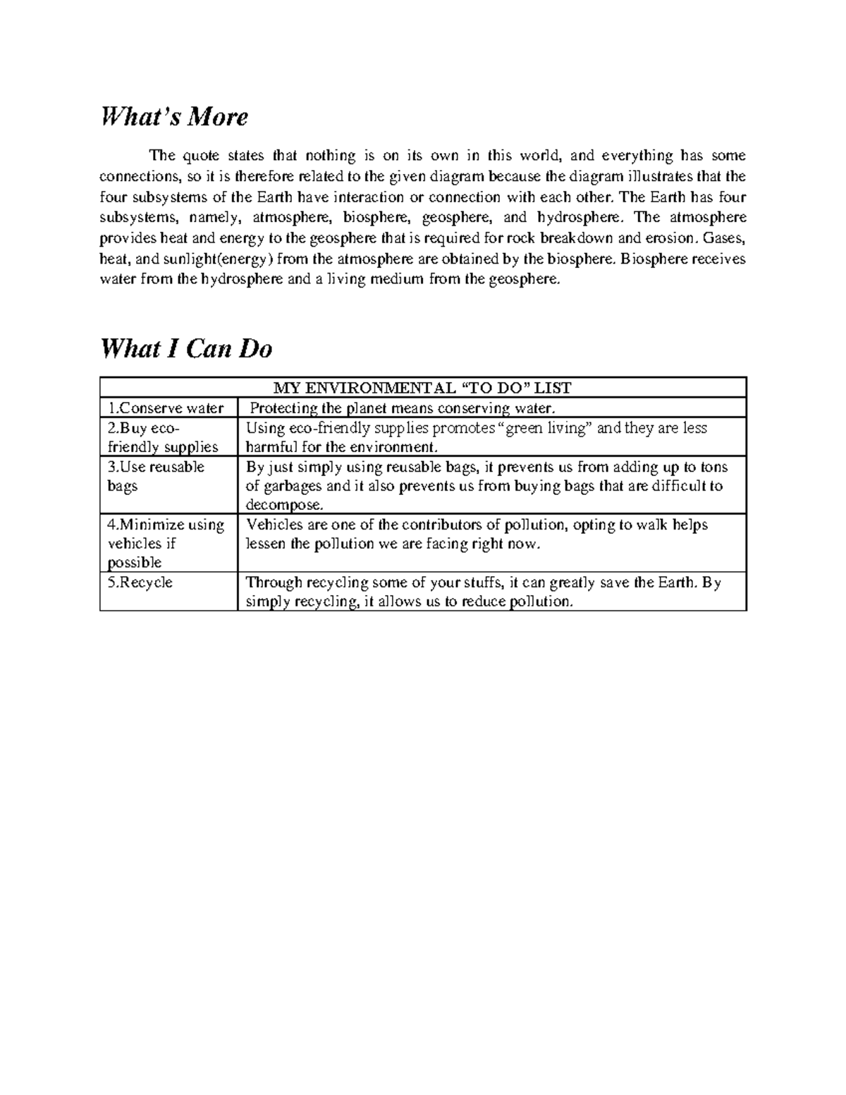 Earth and Life Science Mod 1 - What’s More The quote states that ...