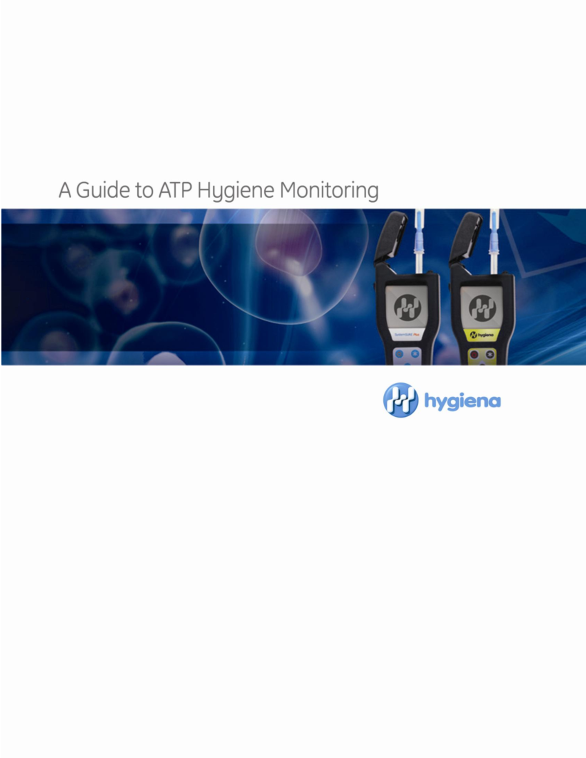 Hygiene monitoring guide revb 042013 - QUICK START GUIDE Proper ...