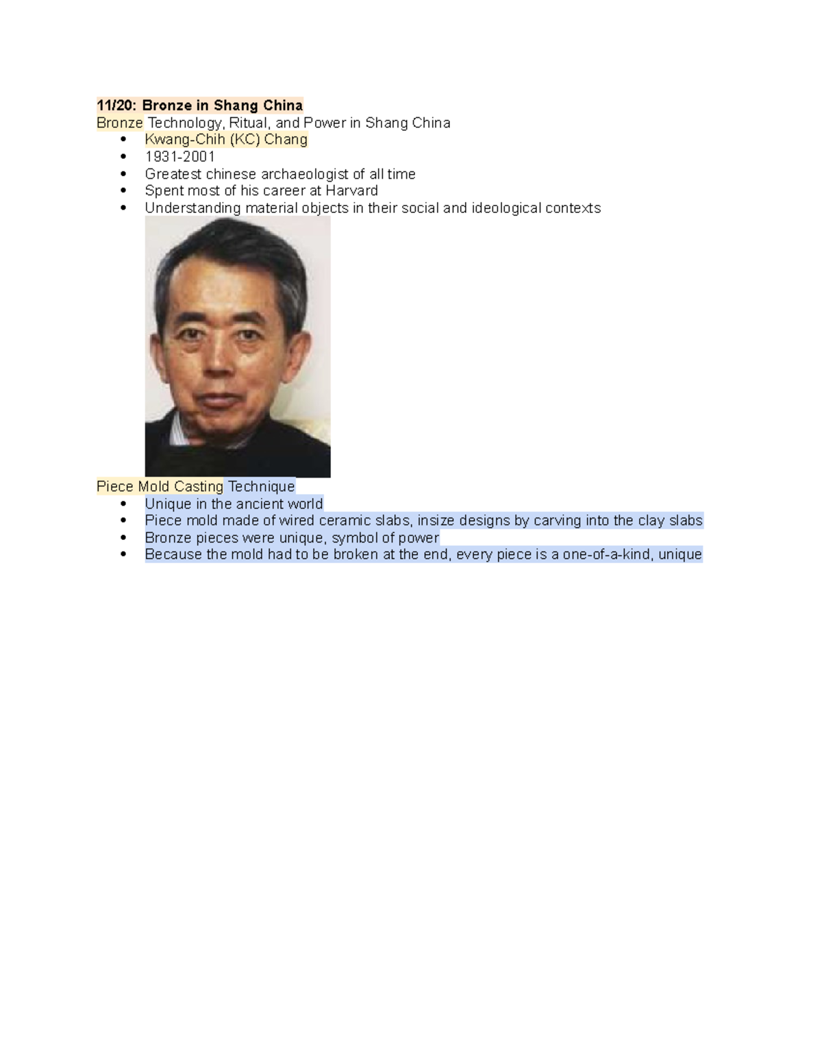 Bronze in Shang China anthro - 11/20: Bronze in Shang China Bronze ...