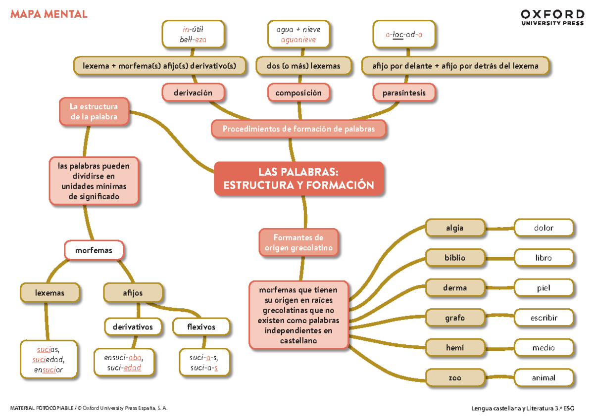 UD2 LAS Palabras ( Estructura Y Formación) - MATERIAL FOTOCOPIABLE ...
