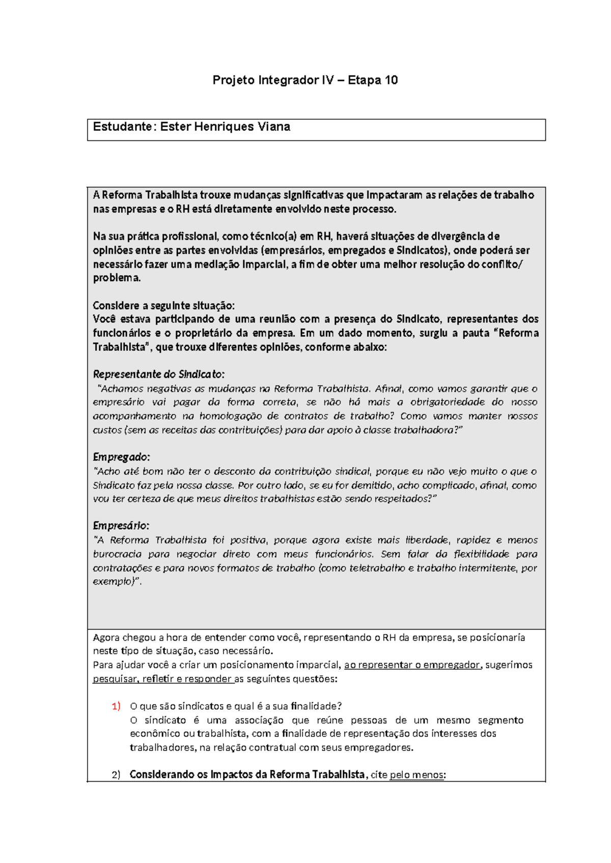 Etapa 10 modelo entrega ok - Projeto Integrador IV – Etapa 10 Estudante ...