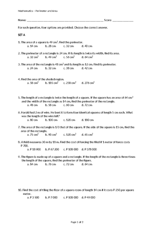 Comprehensive - math - Science High School Entrance Test Review | Math ...