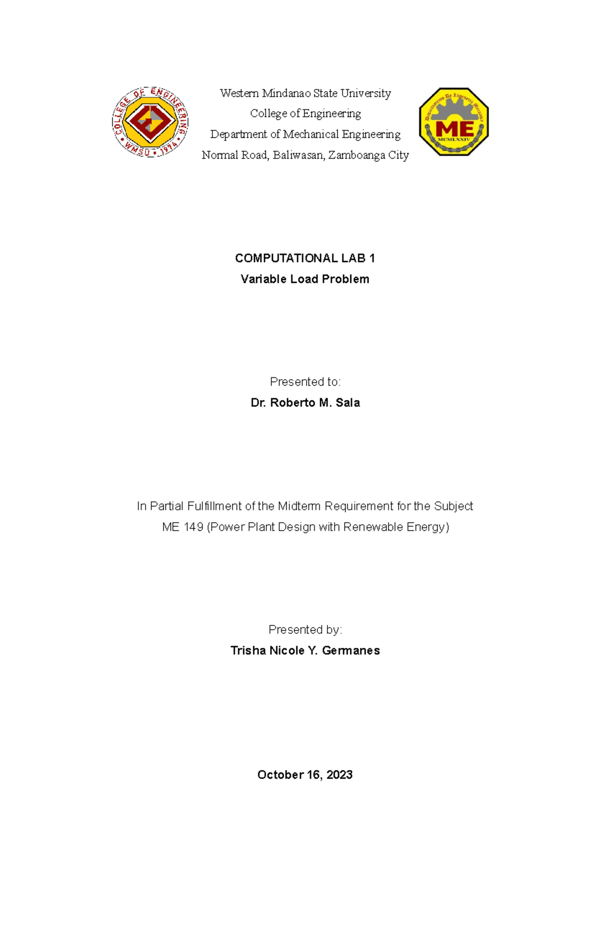 Variable-Load-Problem - Western Mindanao State University College of ...