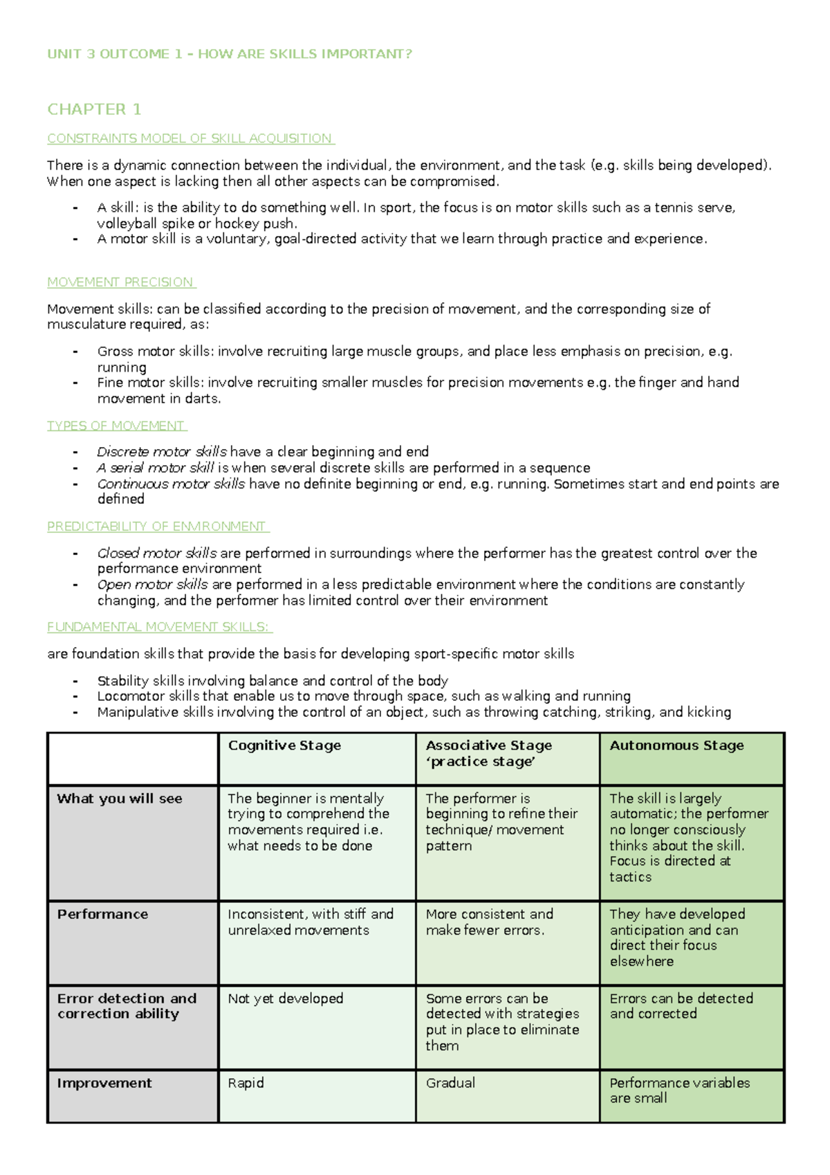 Units 3 notes for drawing and innovating - UNIT 3 OUTCOME 1 – HOW ARE ...