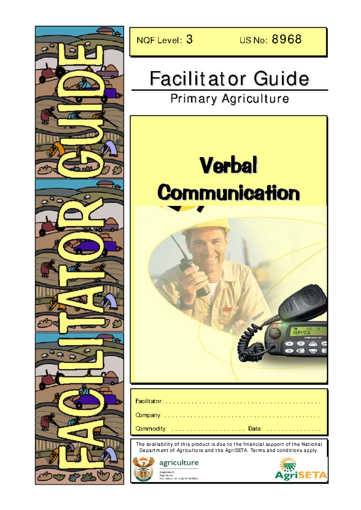 Practice Material 8968 FG for AGR2541 - F F a a c c i i l l i i t t a a ...